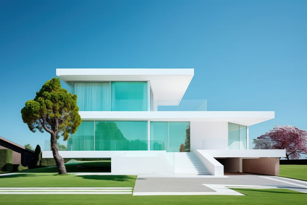 High contrast House house architecture | Free Photo - rawpixel