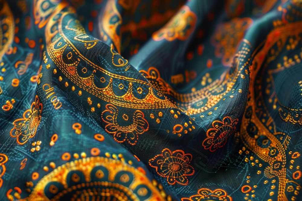 Indian pattern fabric paisley person | Free Photo - rawpixel