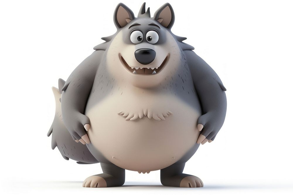 Chubby wolf wildlife animal mammal. | Free Photo Illustration - rawpixel