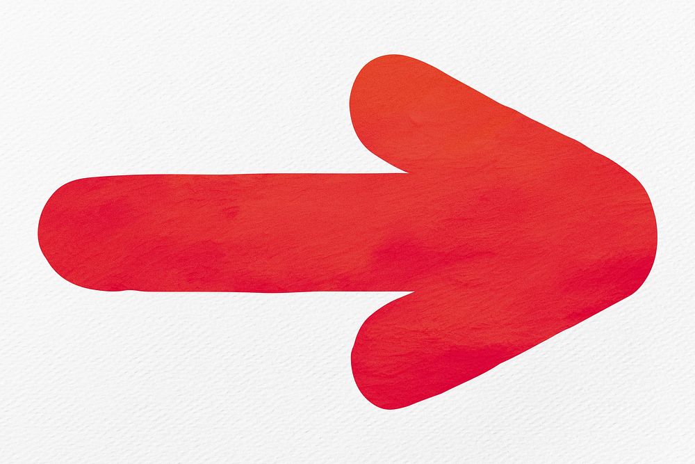Cute red arrow minimal digital | Free Photo Illustration - rawpixel