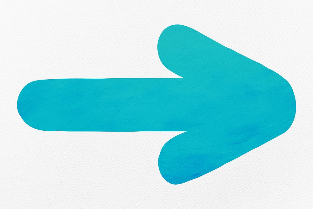Cute blue arrow minimal digital | Free Photo Illustration - rawpixel