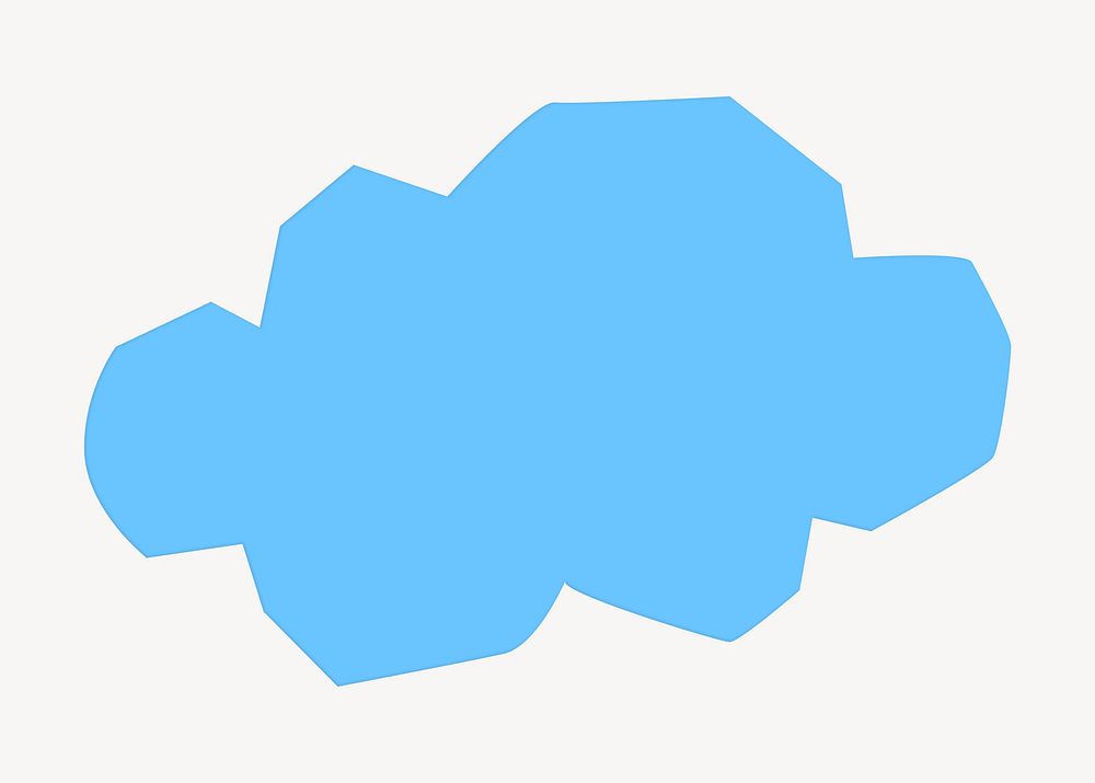 Blue cloud graphic | Free Photo Illustration - rawpixel