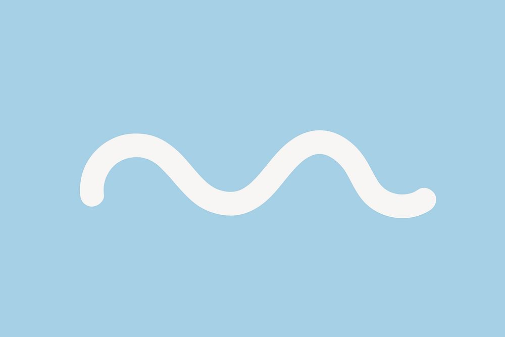 Squiggle icon white shape illustration | Free Photo Illustration - rawpixel