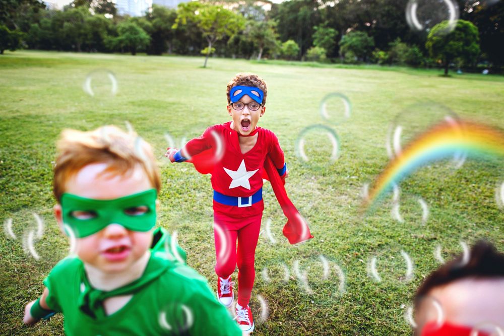 Superhero kids with superpowers | Free Photo - rawpixel