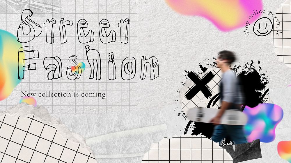 Street fashion collection banner template, | Free Photo - rawpixel