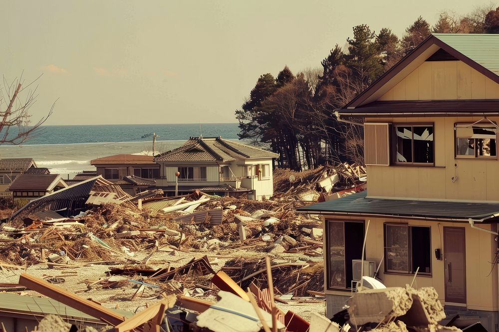 Tsunami relief architecture neighborhood building. | Free Photo - rawpixel