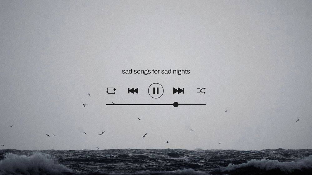 Sad music blog banner template | Free Photo - rawpixel