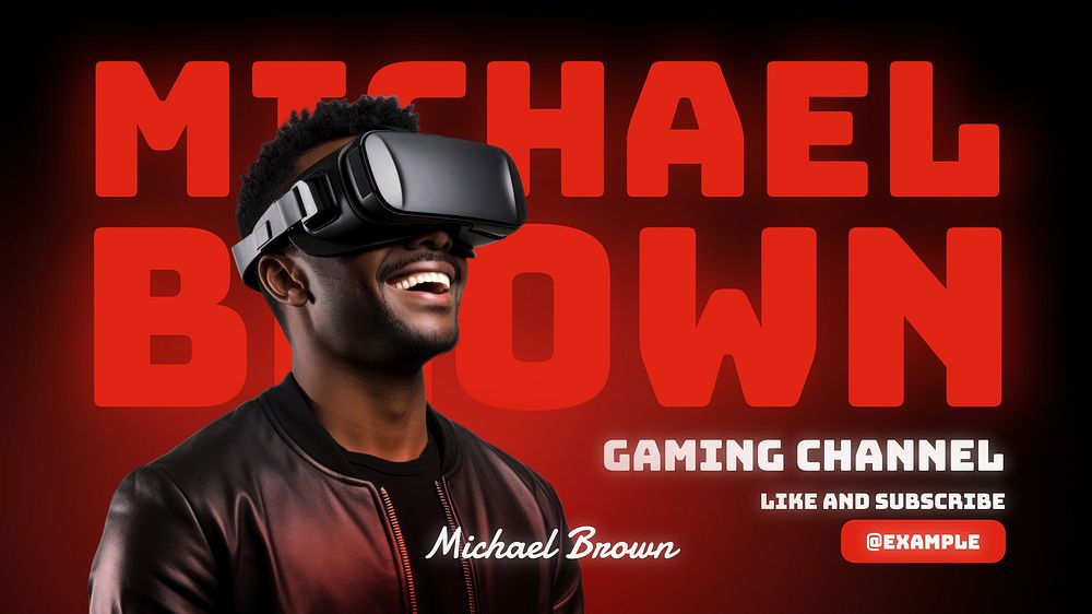 Gaming channel Youtube cover template | Free Photo - rawpixel