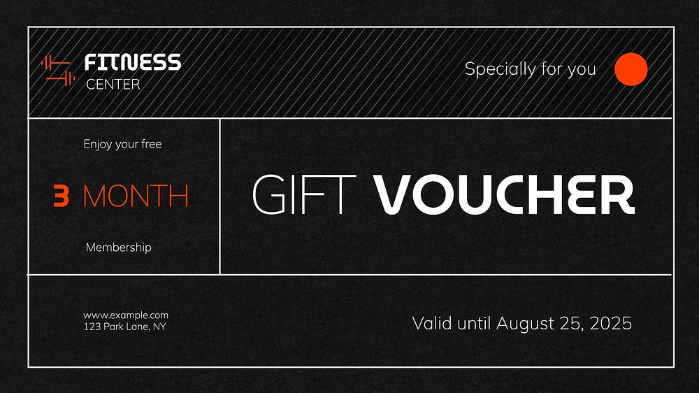 Gym membership voucher template design | Free Photo - rawpixel