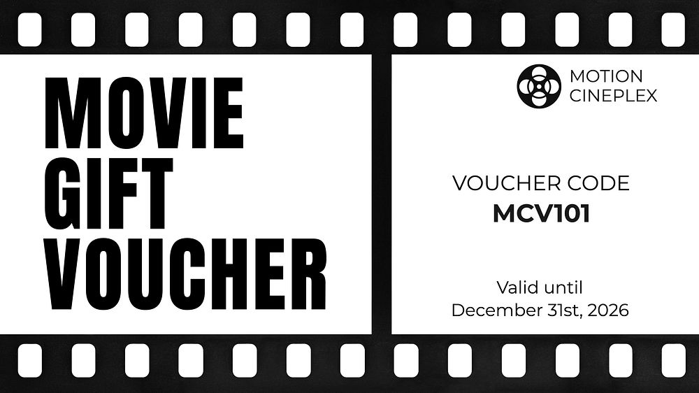 Movie gift voucher template | Free Photo - rawpixel