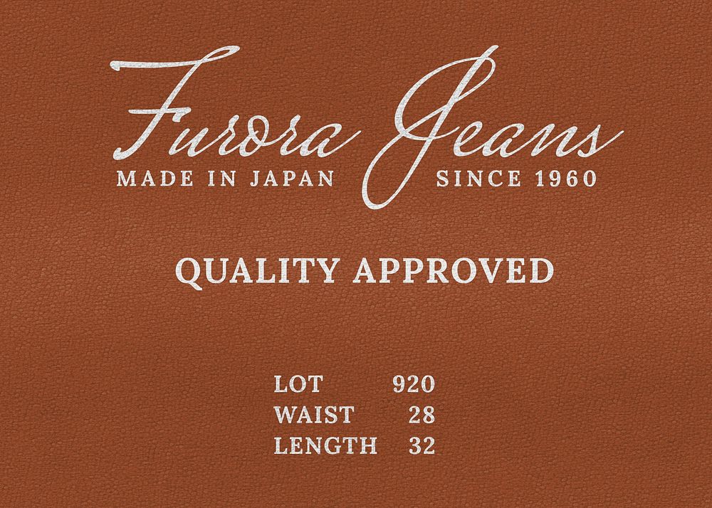 Denim label template, editable business | Free Photo - rawpixel