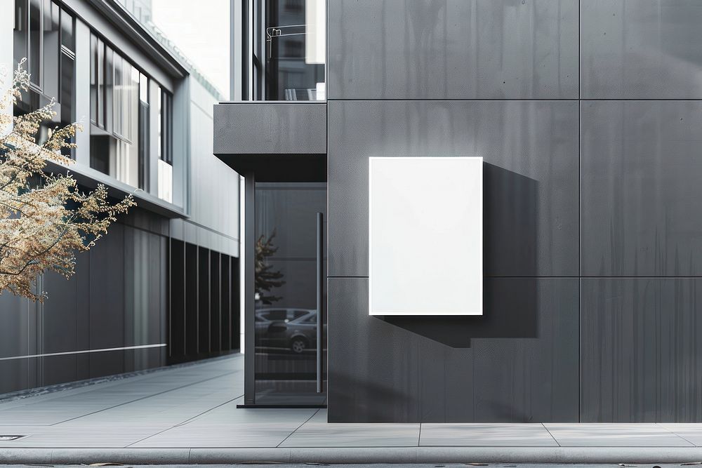 White outdoor logo sign mockup | Free Photo - rawpixel