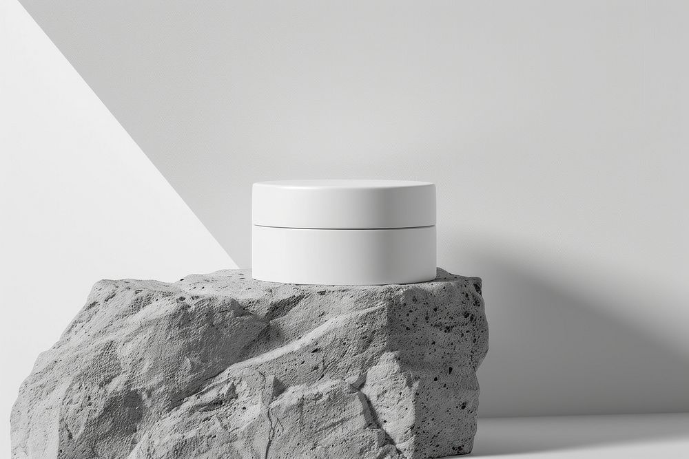 white pressed powder case mockup | Free Photo - rawpixel