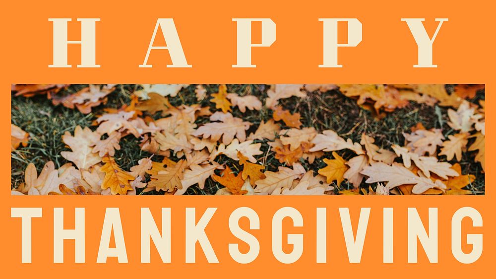 Happy thanksgiving blog banner template | Free Photo - rawpixel