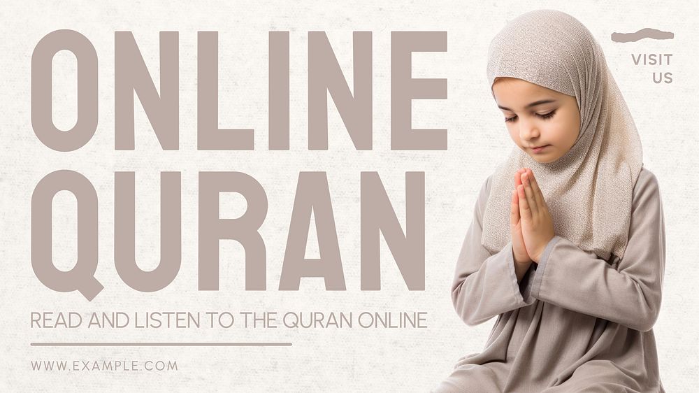 Online Quran blog banner template | Free Photo - rawpixel