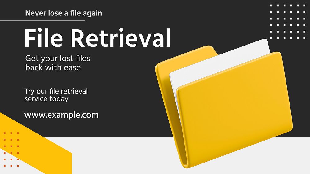 File retrieval blog banner template | Free Photo - rawpixel