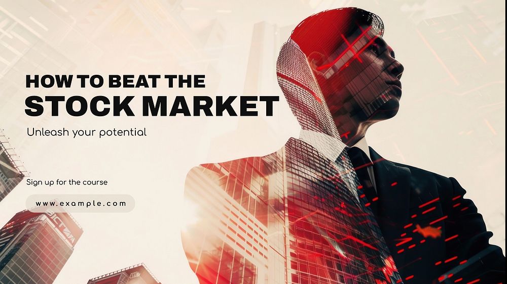 Stock market blog banner template | Free Photo - rawpixel