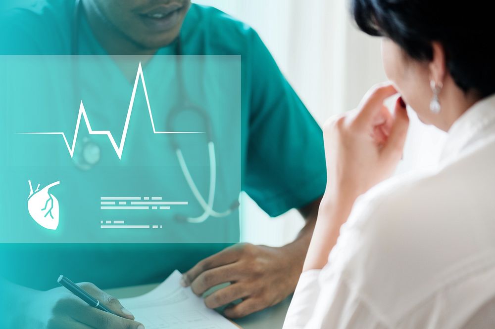 Doctor diagnose patient symptoms hospital | Free Photo Illustration ...