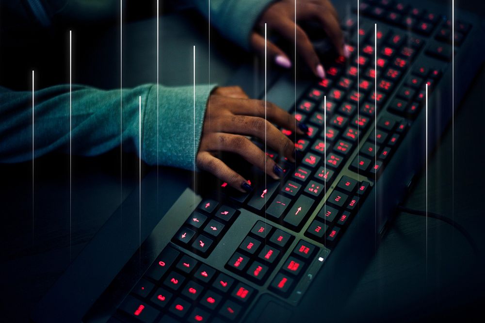 Closeup hands working computer keyboard | Free Photo Illustration ...