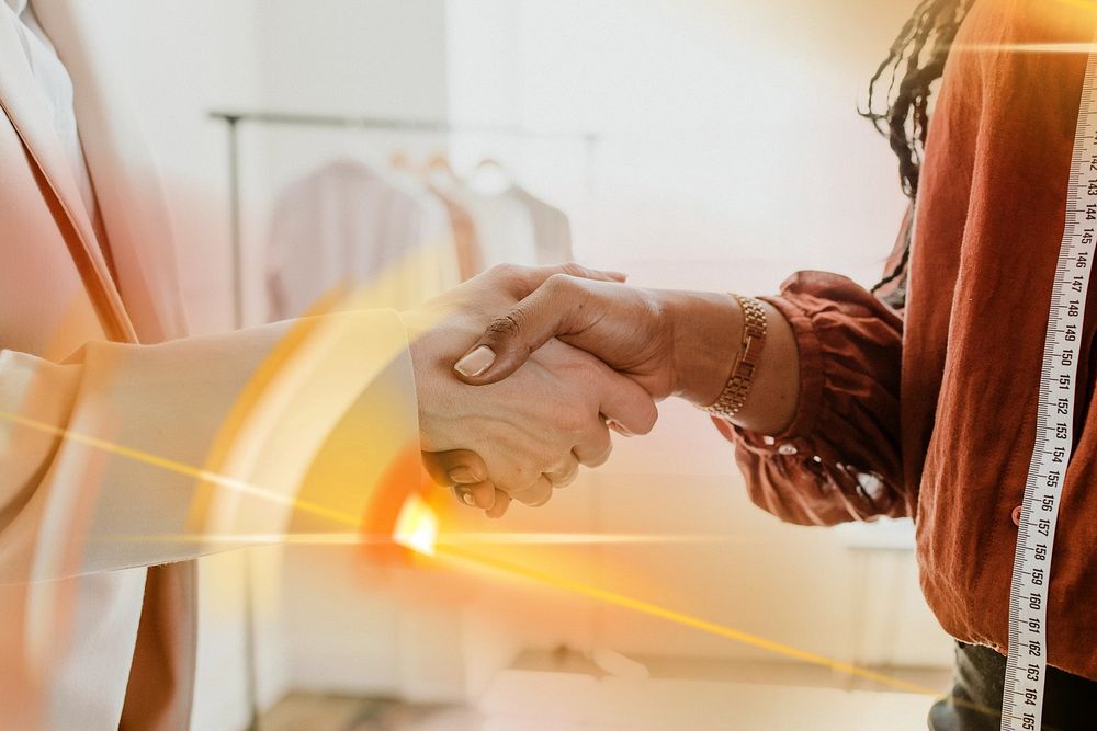 Fashion designer giving a handshake | Free Photo Illustration - rawpixel
