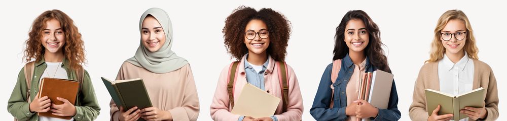 Diverse students cut element set | Free Photo - rawpixel