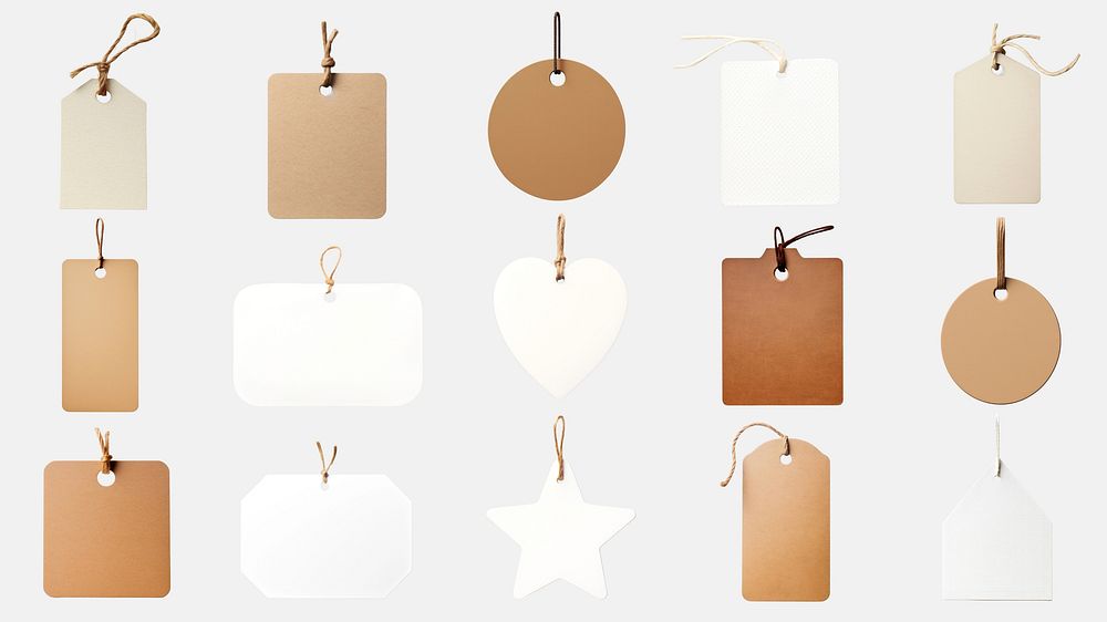 Blank paper label tag element | Free Photo - rawpixel