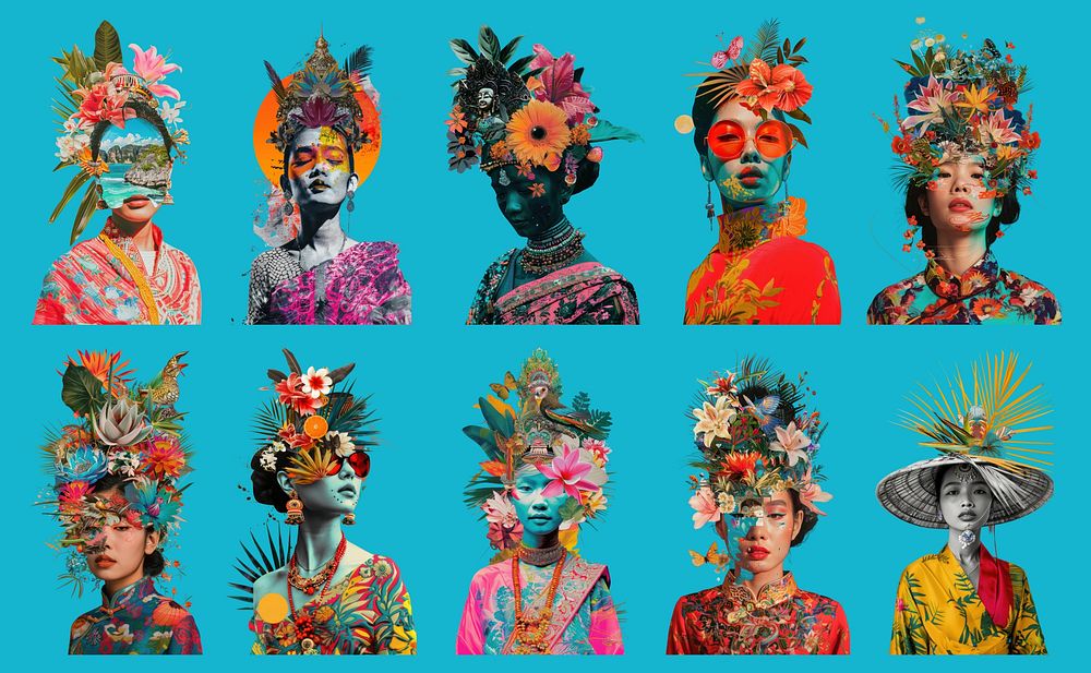 Thai traditional symbolic mixed collage | Free Photo - rawpixel