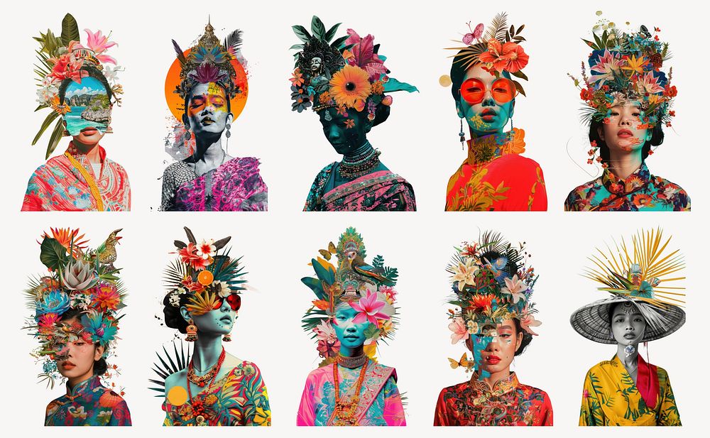 Thai traditional symbolic mixed collage | Free Photo - rawpixel