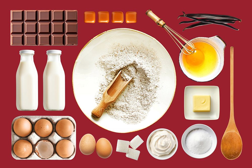 Cake ingredient element set | Free Photo - rawpixel