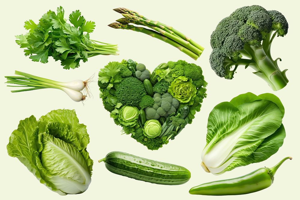 Green vegetables element set | Premium Photo - rawpixel