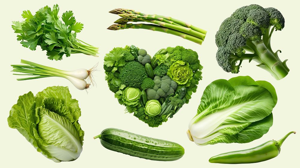 Green vegetables element set | Premium Photo - rawpixel