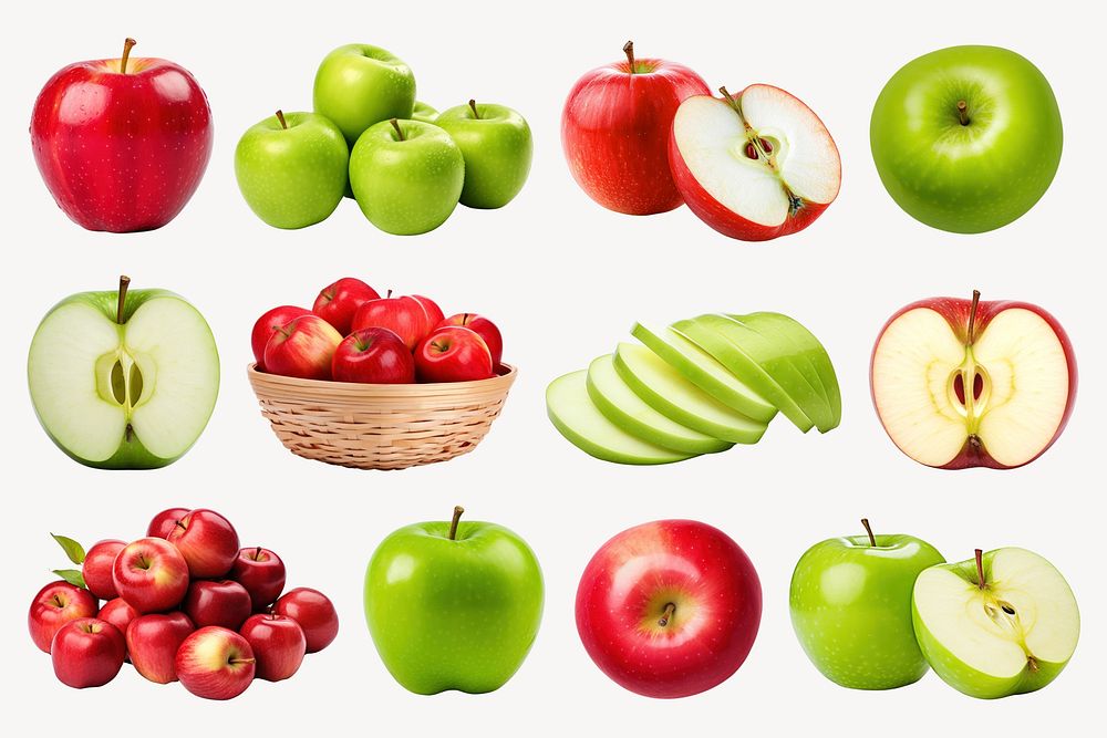 Red & green apple element | Free Photo - rawpixel