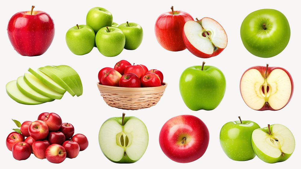 Red & green apple element | Free Photo - rawpixel