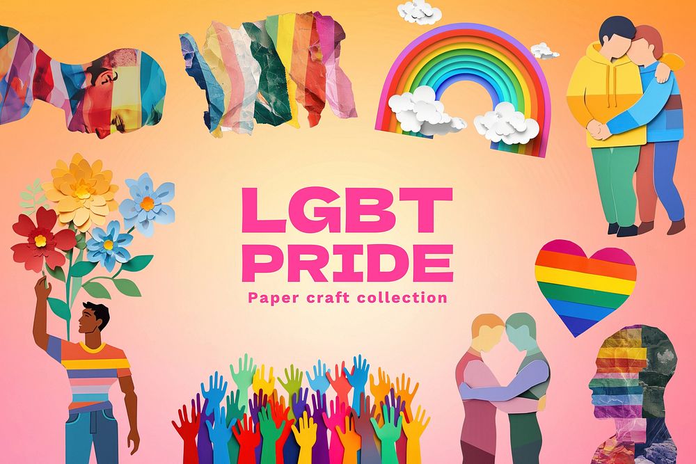 Paper craft LGBT pride element | Free Photo - rawpixel