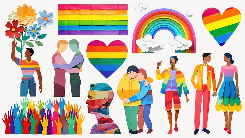 Paper craft LGBT pride element | Free Photo - rawpixel