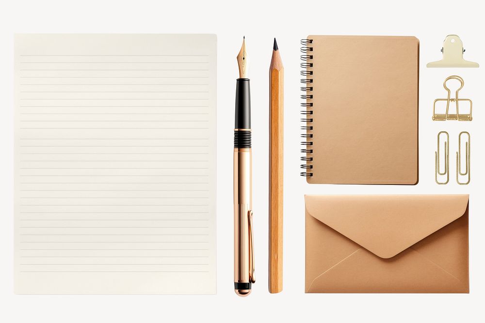 Stationery isolated image set | Premium Photo - rawpixel