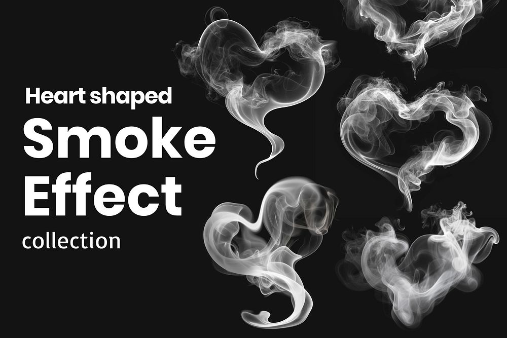 Heart shaped smoke effect isolated | Premium Photo - rawpixel