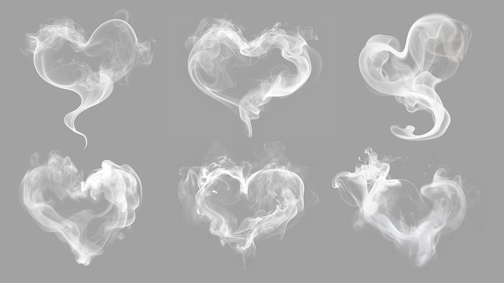 Heart shaped smoke effect isolated | Premium Photo - rawpixel