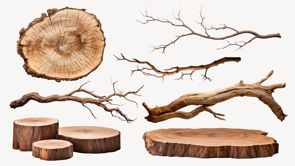 Tree trunk & stick element | Free Photo - rawpixel