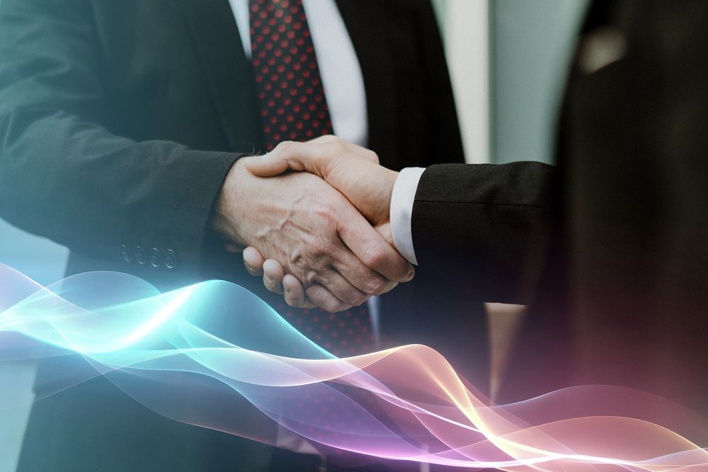 Businessmen making a business deal | Free Photo Illustration - rawpixel