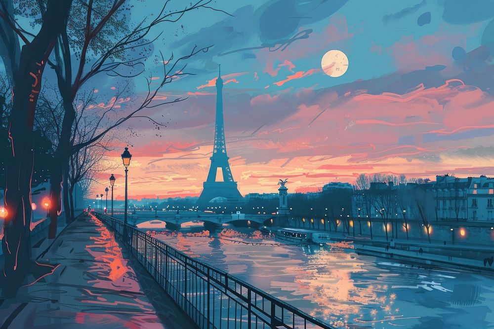 Paris architecture lighthouse cityscape. | Free Photo Illustration ...