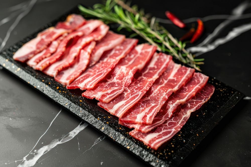 Sliced bacon pork mutton food. | Premium Photo - rawpixel