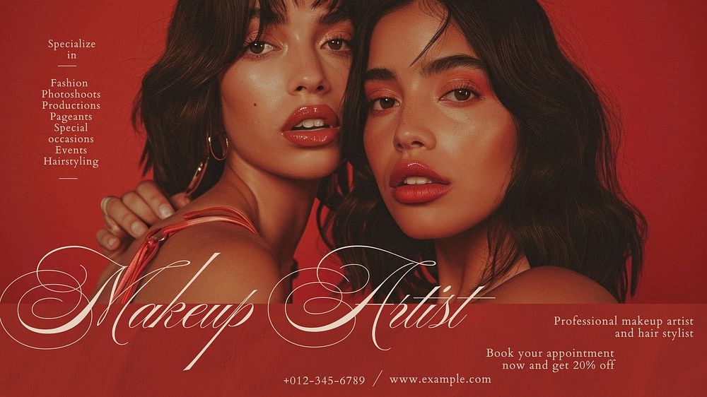 Professional makeup artist blog banner | Free Photo - rawpixel