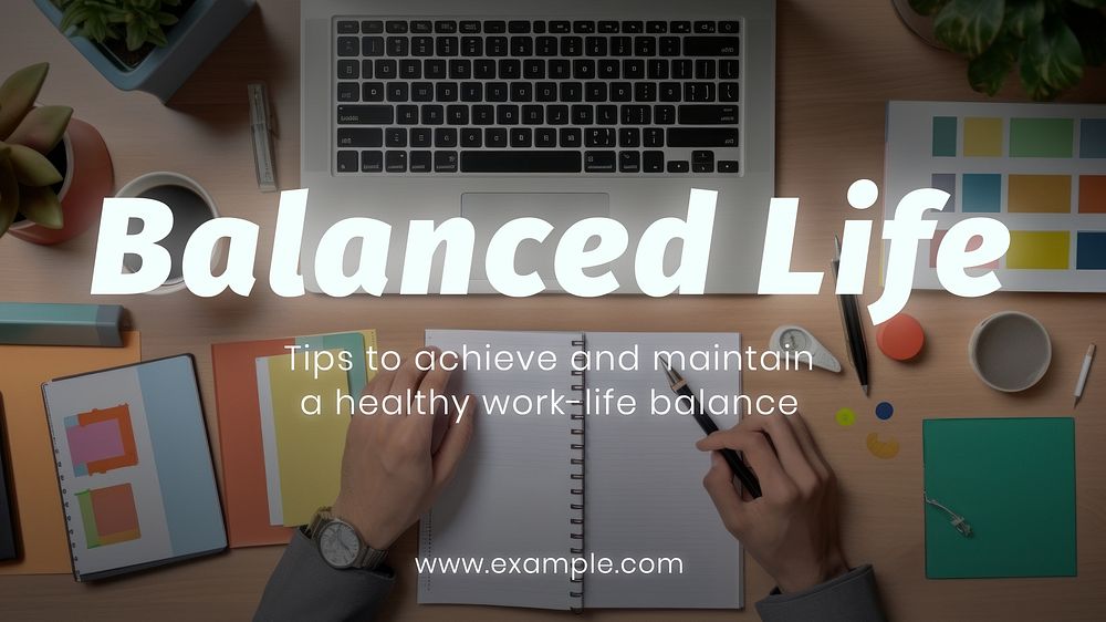 Balanced life blog banner template | Free Photo - rawpixel