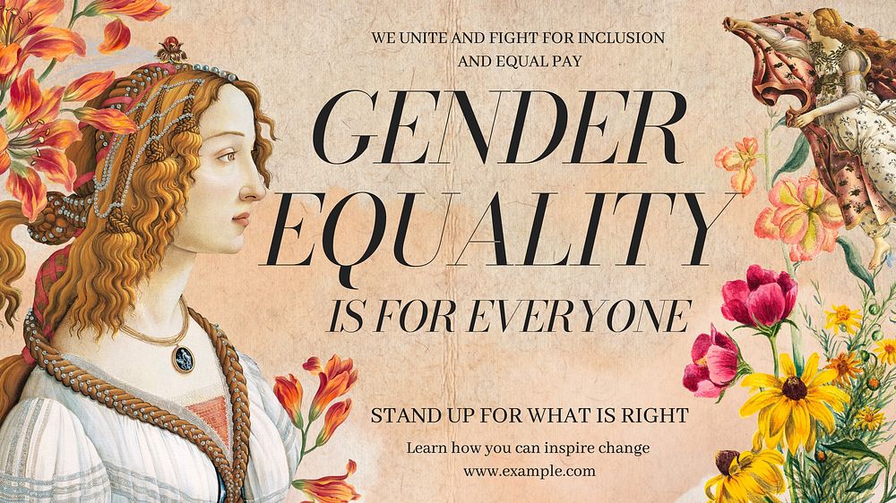 Gender equality blog banner template | Free Photo - rawpixel