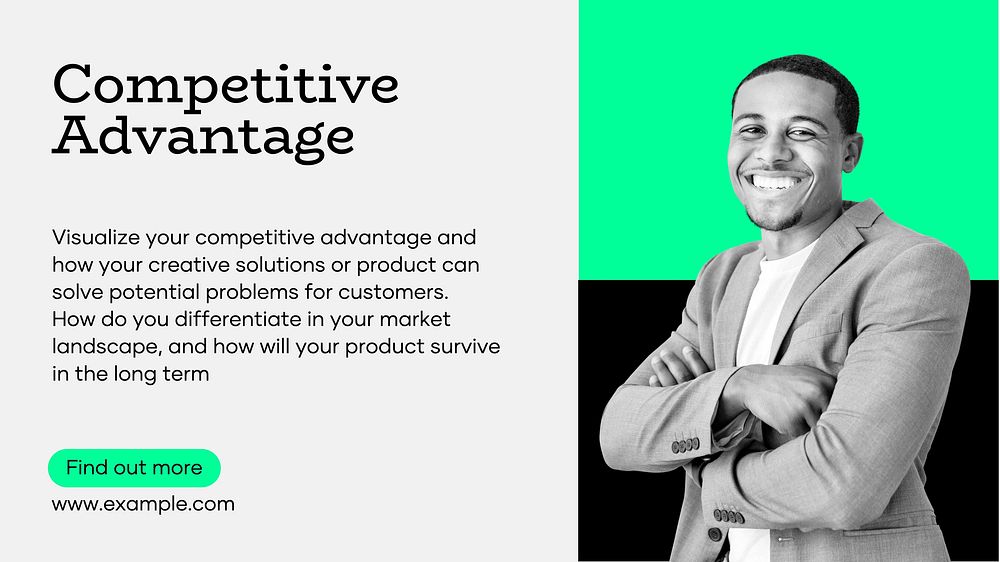 Competitive advantage blog banner template | Free Photo - rawpixel