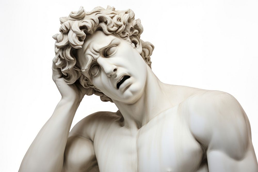 Greek sculpture david crying photography | Free Photo - rawpixel