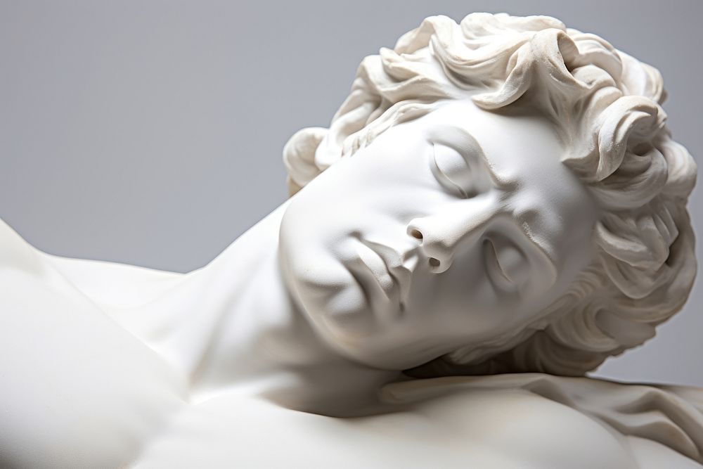 Greek sculpture david sleeping person | Free Photo - rawpixel
