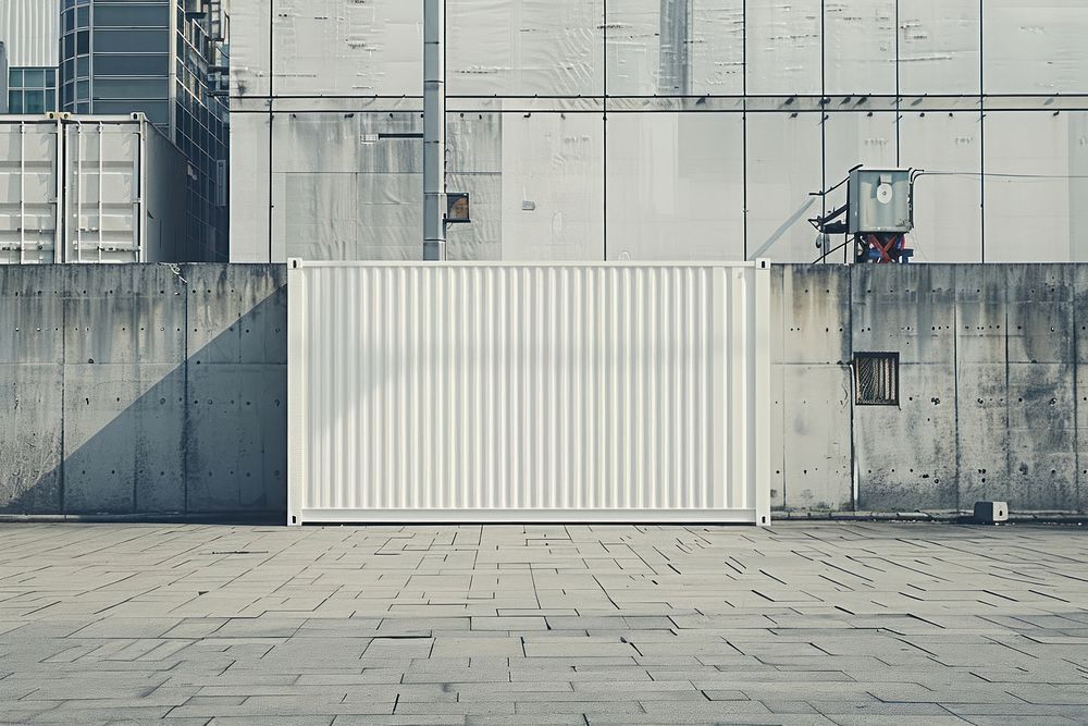 Container wall mockup gate shipping | Free Photo - rawpixel