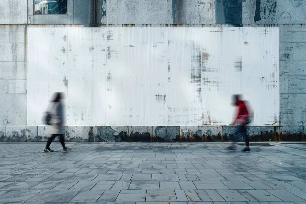 Exterior construction hoarding walking person | Free Photo - rawpixel